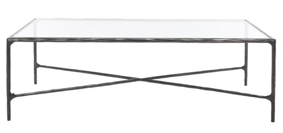 Coffee Table Restoration Thaddeus Style Black Forged Iron Hardware | eBay