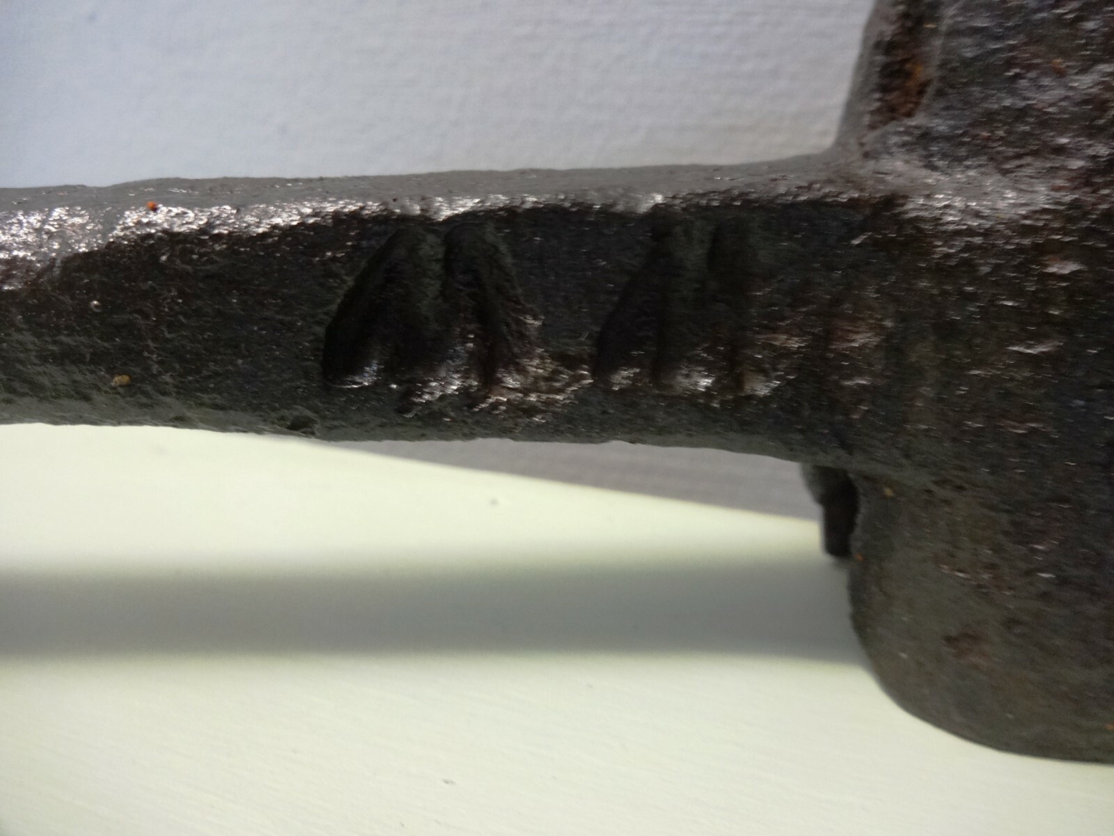 Cast Iron Very Large Black Smiths Tool Curved Chisel 59cm Antique ...