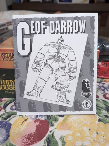 GEOF DARROW Big Guy and Rusty the Boy Robot 1993 fold-out flyer promo ...