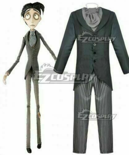 Tim Burton's Corpse Bride Victor Van Dort Grey Cosplay Costume | eBay