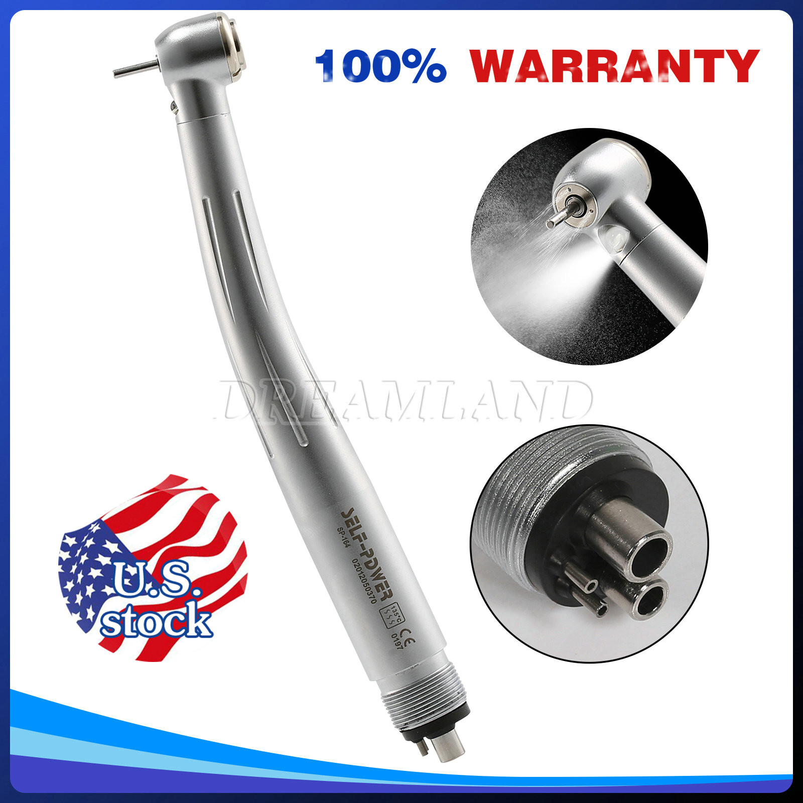 NSK Style Dental Fiber Optic LED E-generator High Speed Handpiece ...