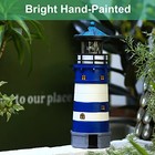 Lighthouse With Rotating Beacon Led Lights Solar Lighthouse Lamp ...