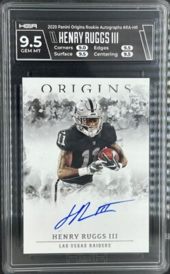2020 Origins Henry Ruggs III Rookie Auto - HGA 9.5 | eBay