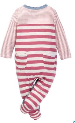 7 For All Mankind Baby Girls Striped, Rosewine and Denim Long Sleeve ...