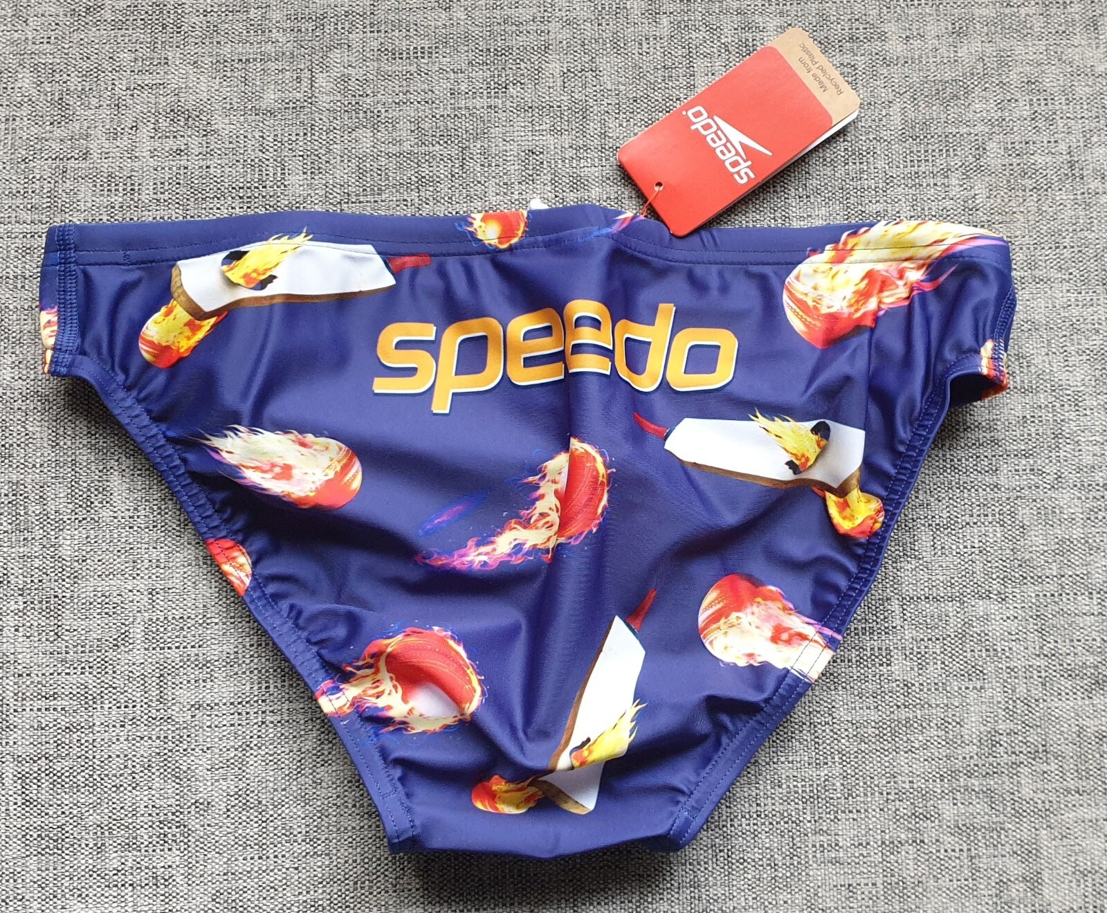 Speedo Men’s Escape Fireball Cricket Swim Briefs | Multi-Colour | AUS ...