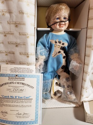 Ashton Drake Catch Me If You Can Caught In The Act Porcelain Doll New ...