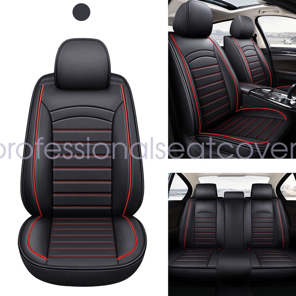 PU Leather FULL SET Car Seat Covers Cushions For 2003-2024 Mitsubishi ...