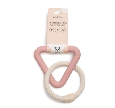 Wild One Triangle Tug Dog Toy- Sz SMALL- Pink | eBay