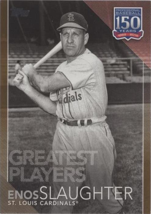 2019 Topps - Greatest Players Enos Slaughter #GP-42 Gold /50 for sale ...