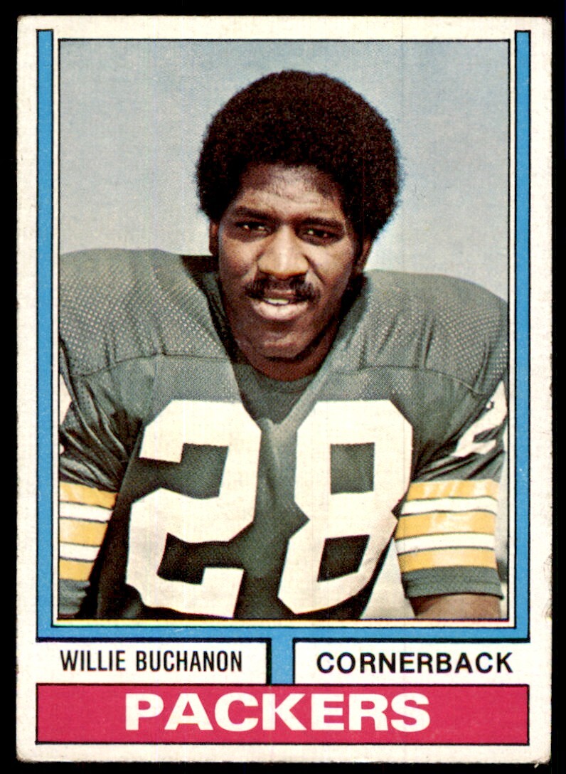 1974 Topps Willie Buchanon Football Card Green Bay Packers #292 | eBay