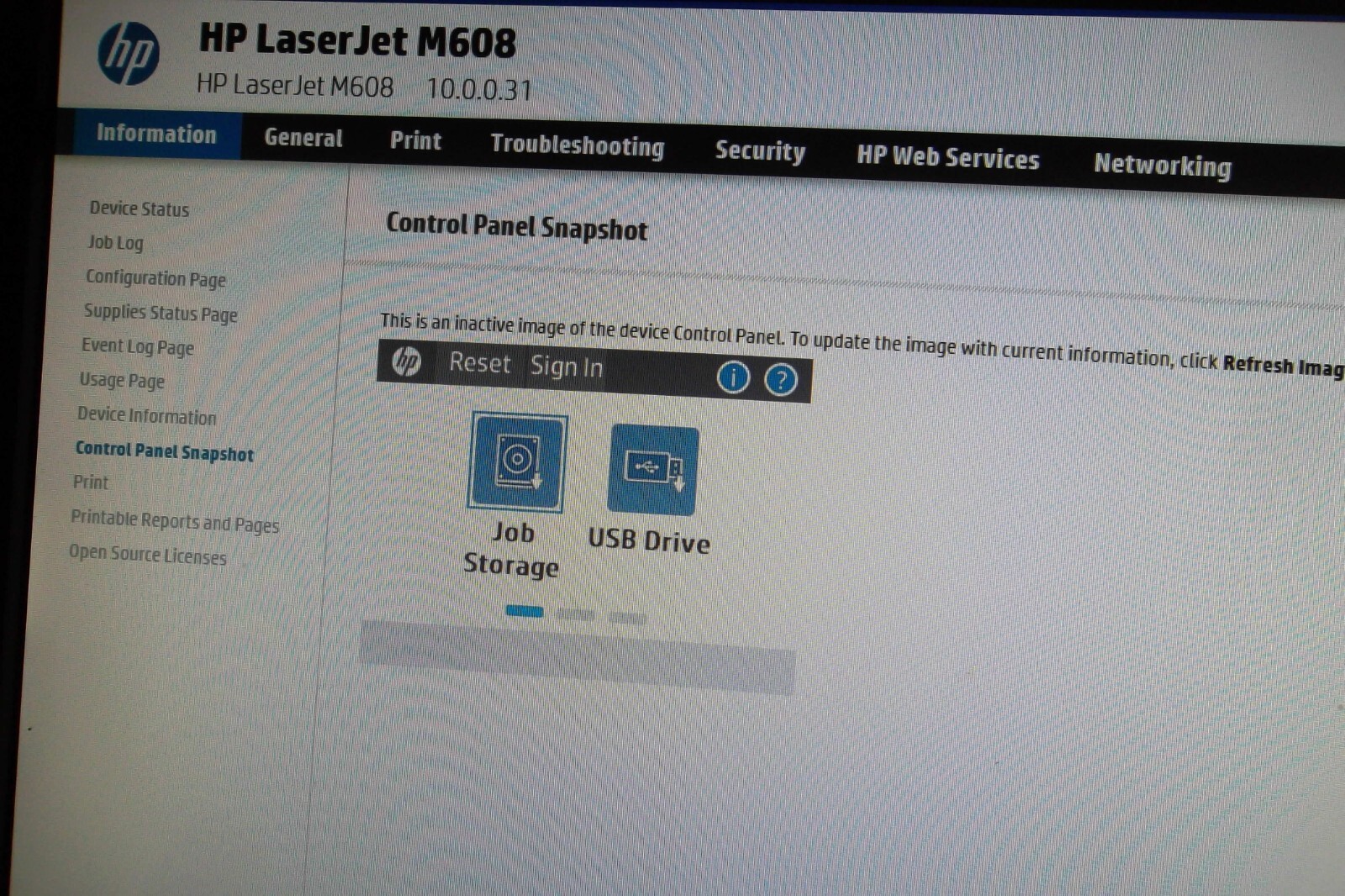 HP LaserJet Enterprise M608n Printer w/JetIntelligence Toner USB ...