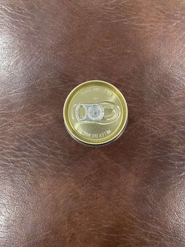 Miller Genuine Draft Light Beer Can. Bottom Opened. 12oz. Combined ...