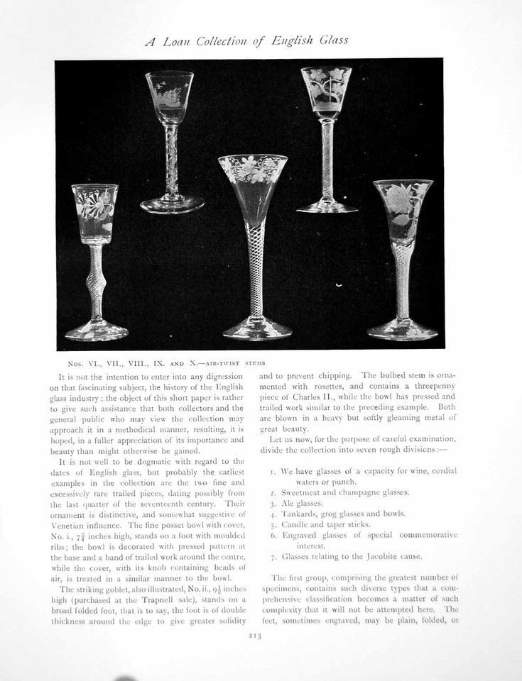 Antique Old Print Loan Collection C 18th English Glass At The V&APages ...