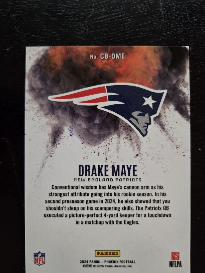 2024 Panini Phoenix COLOR BLAST SSP Drake Maye #CB-DME PATRIOTS RC 🔥 | eBay