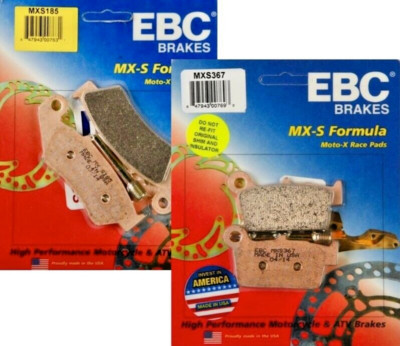 2 SETS EBC MXS Race FRONT+REAR Brake Pads BETA RR/RC/RS/SM - MXS185 ...