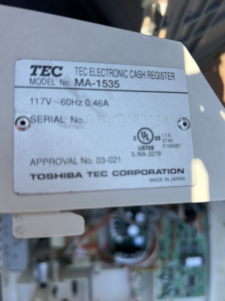 TEC MA-1535 Flat Keyboard Model Selling As Is For PARTS! Works. As ...