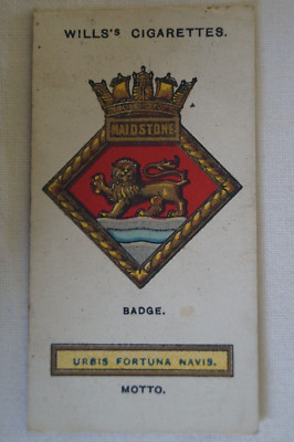 Ships Badges Vintage 1925 Pre WWII Wills Classic Collector Card ...