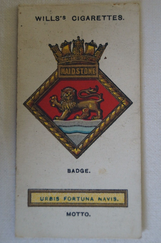 Ships Badges Vintage 1925 Pre WWII Wills Classic Collector Card ...