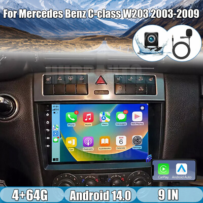 64GB Car Radio Stereo For Mercedes Benz C Class W203 2003-2009 GPS NAVI ...