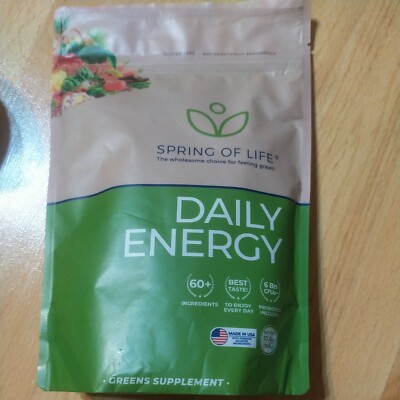 Daily Energy Greens Supplement Powder Spring Of Life athletic super ...