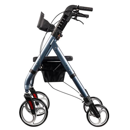 Tall & Strong Folding Walking Frame 4WF Rollator Walker Mobility Aid ...