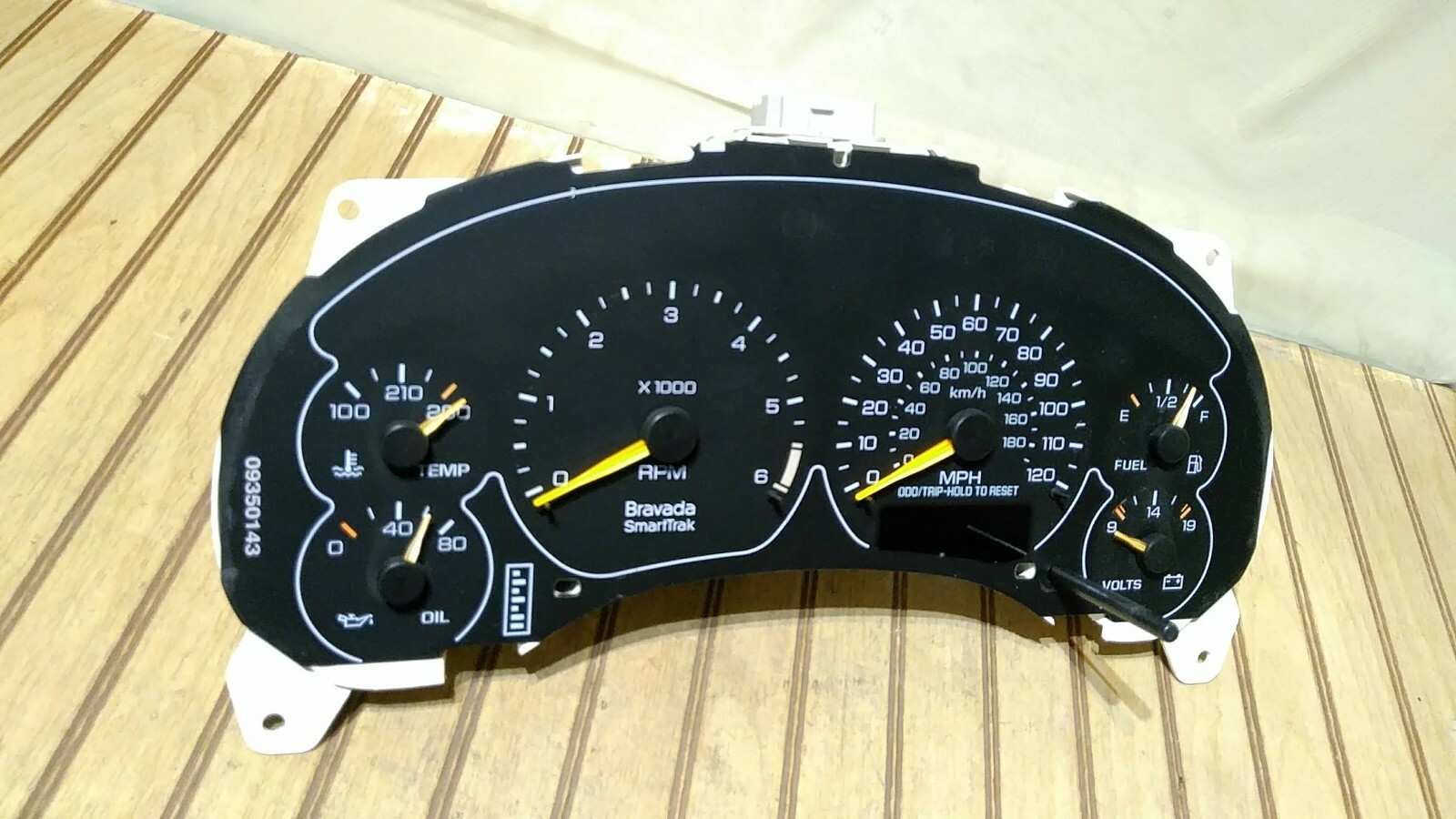 OLDSMOBILE BRAVADA INSTRUMENT CLUSTER 179,999 MILES NO CLEAR LENS OEM ...