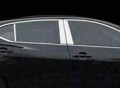 fit:2021-2025 Nissan Sentra 6Pc Chrome Pillar Post Stainless Steel Trim ...