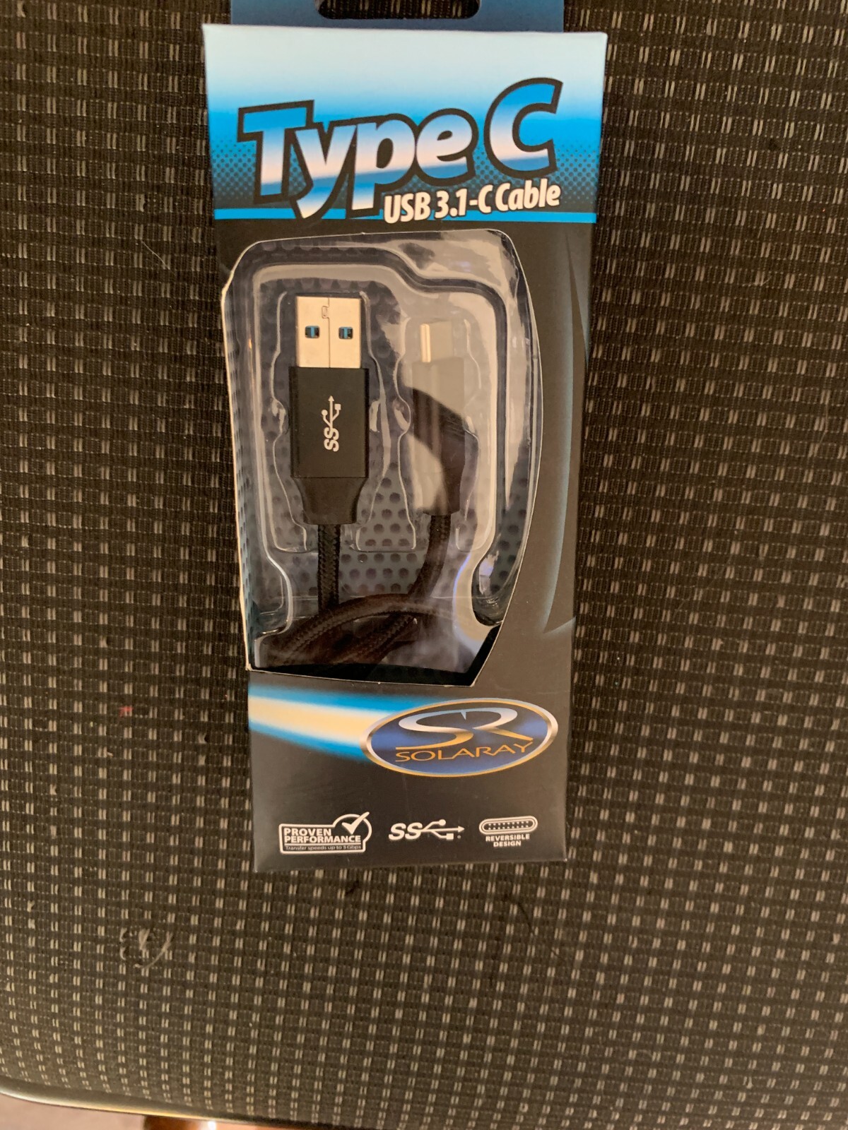 New SOLARAY TYPE C USB 3.1 - C CABLE SUPER SPEED DATA TRANSFER/FAST ...