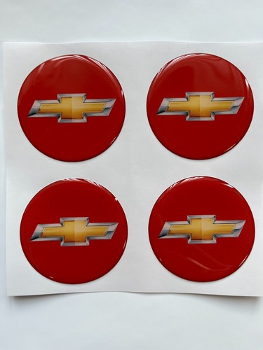 4x Chevrolet Decals Center Wheel Cap Self-Adhesive Emblems Rims Logo ...