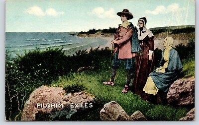 Pilgrim Exiles Vintage Postcard | eBay