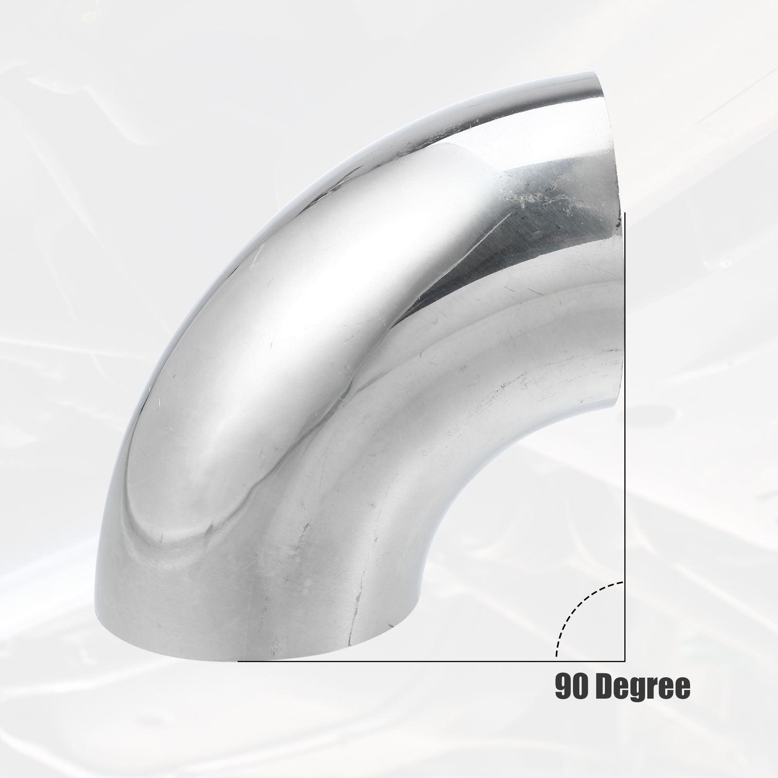 Universal OD 2 Inch 90 Steel Bend Tube Exhaust Elbow Pipe Package of 4 ...