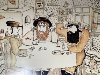 Watercolor ink Painting by snitkovsky Russian Jewish Artist SIGNED | eBay