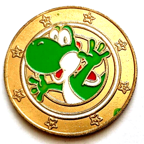 Super Mario Yoshi Token Nintendo Game Token Frankford Candy 1.5" | eBay