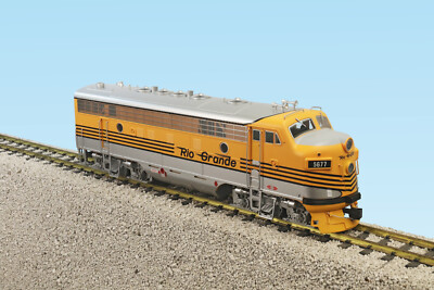 USA Trains G Scale R22380 RIO GRANDE F7 A UNIT YELLOW Diesel Locomotive ...