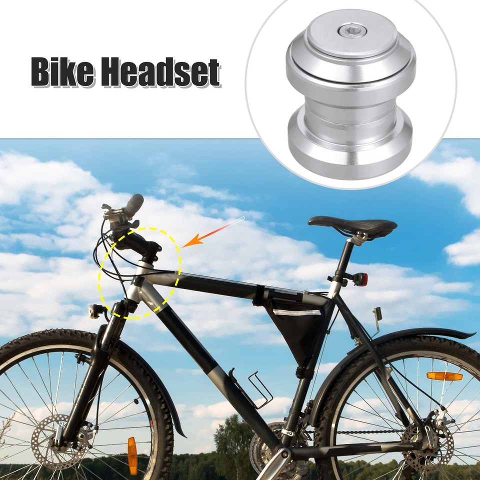 34mm 1-1/8" Threadless Bicycle Headset Combo Bike Threadless External ...