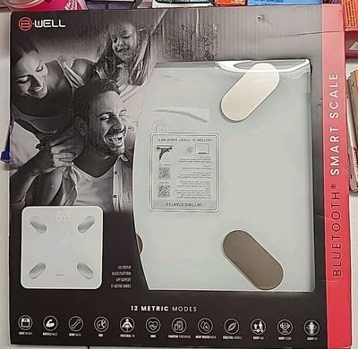 BWell Bluetooth Smart Scale with App – Track Weight BMI Body Fat & More ...