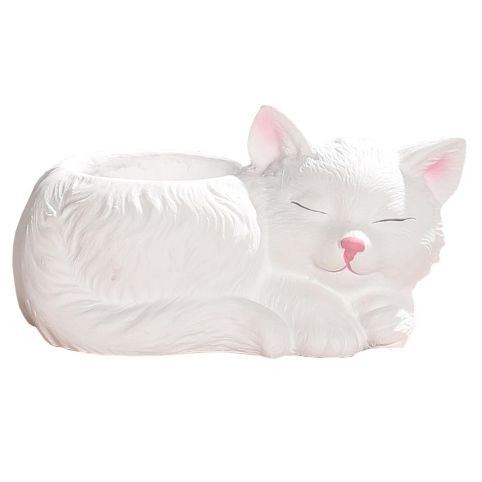 Cartoon Cat Flower Pot Flowerpot Creative Cute Animal Cat Vase Planter ...