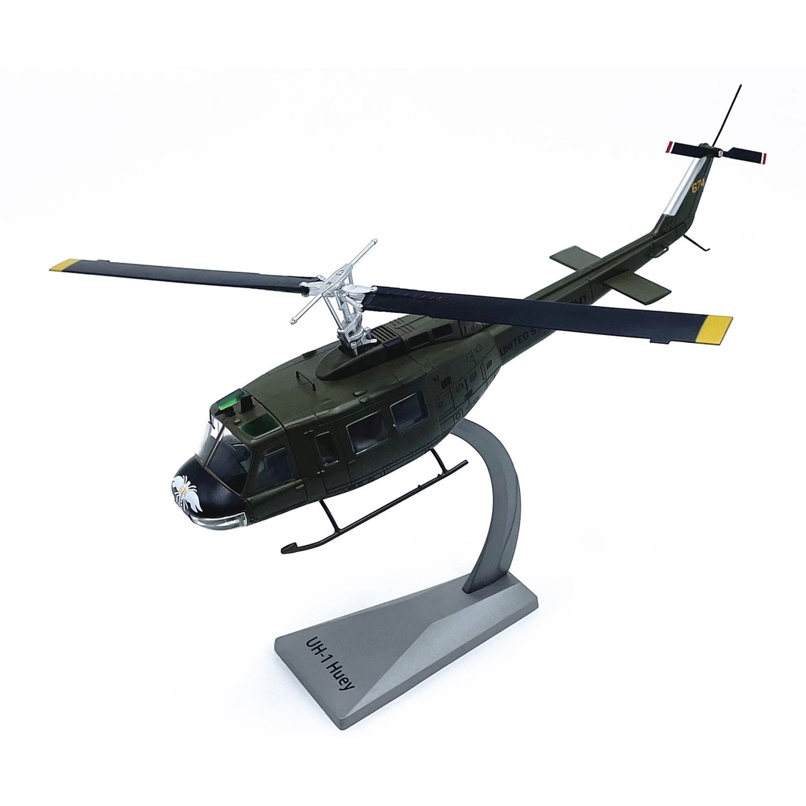 Premium US Army Huey Helicopter Diecast Model 1:48 Scale Collector's ...