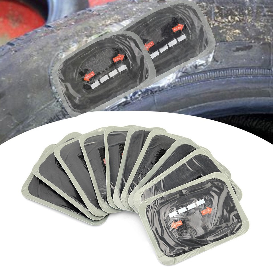 10Pcs 80*120mm Car Natural Rubber Tire Tyre Puncture Repair Patch ...