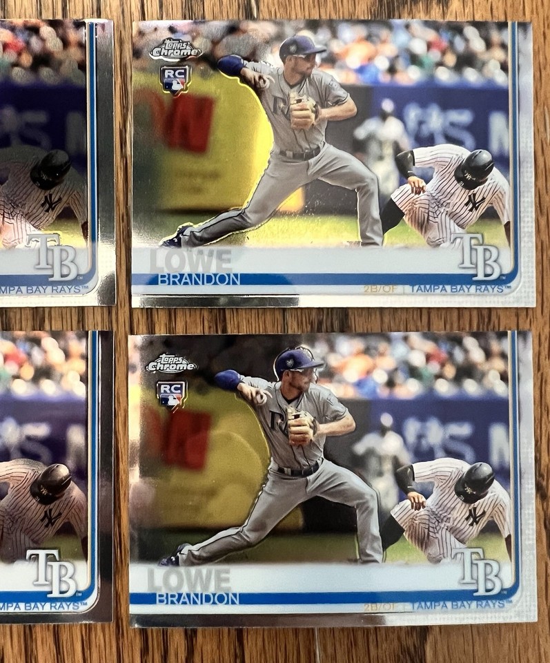 Brandon Lowe Rookie 2019 Topps Chrome Lot - 4 Cards | eBay