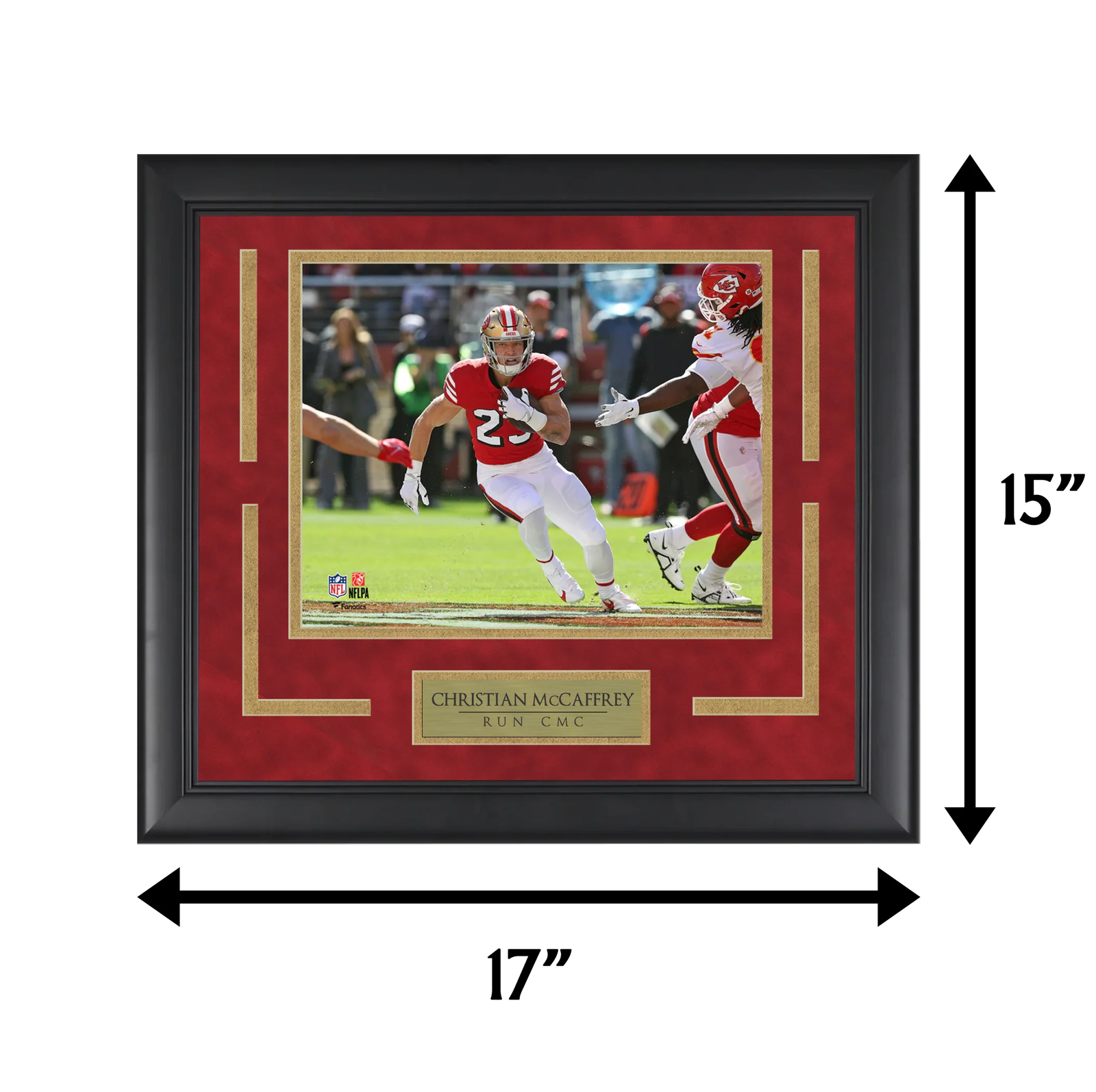 Christian McCaffrey - Run CMC - Framed Football Photo | eBay