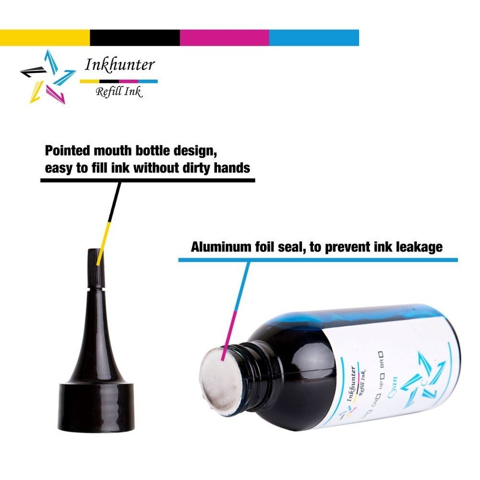 2x100 ml Ink Cartridge Refill Kit for Canon Pixma TR4500 TR4750i ...