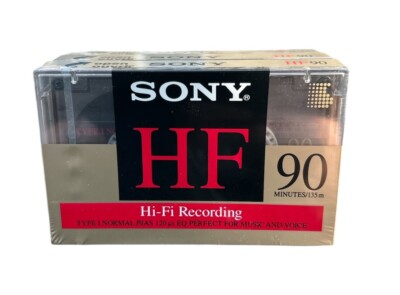 Set of 3 Sony HF90 Type 1 Normal BIAS Hi-Fi Blank Cassette Tapes 90 ...