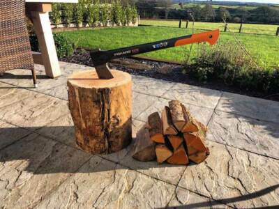 Firewood Chopping Block Softwood Logs Kindling Log Splitting Heavy Duty ...