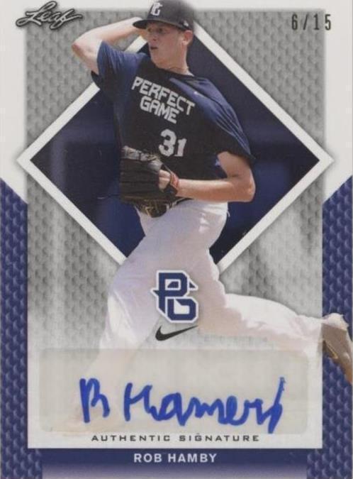 2016 Leaf Perfect Game National Showcase - Rob Hamby #BA-298 Blue /15 ...