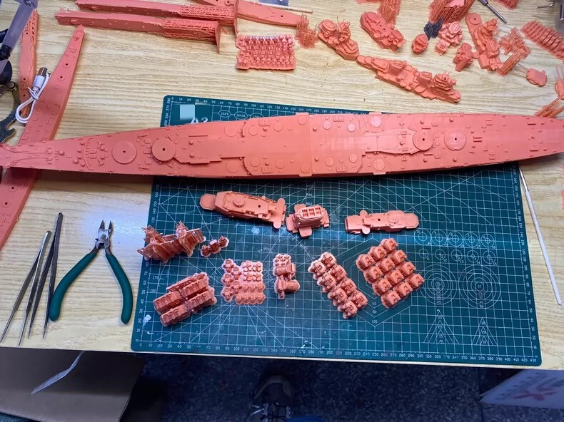 3D Printed 1/350 Annapolis Battleship Unpainted Model Kit HOT | eBay