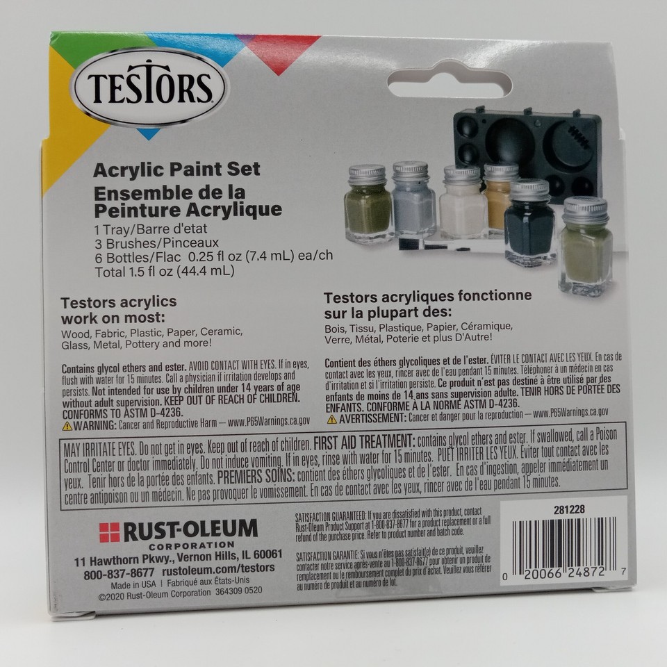 Testors Camouflage Paint Set - Hobby and Model Paint Set - #281228 | eBay