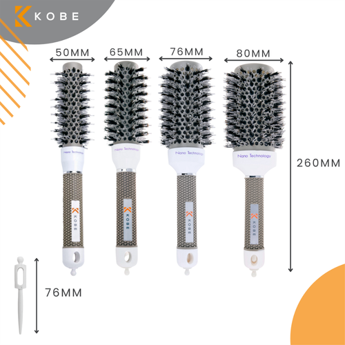 Kobe Pro Heat Retaining Dual Bristle Professional Salon Quality Brushes. | eBay