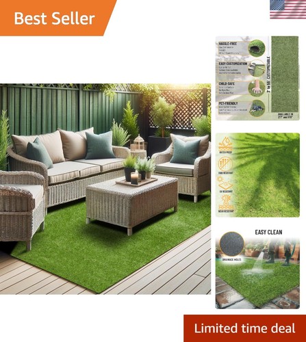 High Pile 6'6" x 29' Faux Turf - Waterproof, Pet-Friendly Carpet for ...
