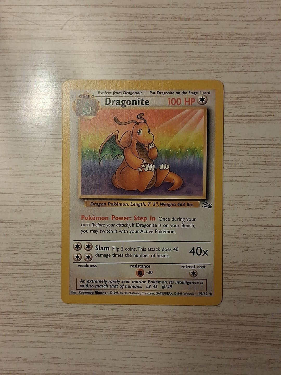 Dragonite 1999 Fossil #19/62 1st Edition Price Guide - Sports Card Investor